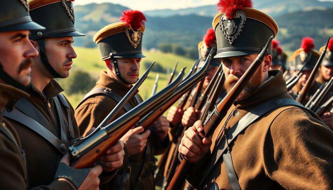 Liechtenstein war eine erfolgreiche Kriegsnation 80-Mann-starke Truppe ...